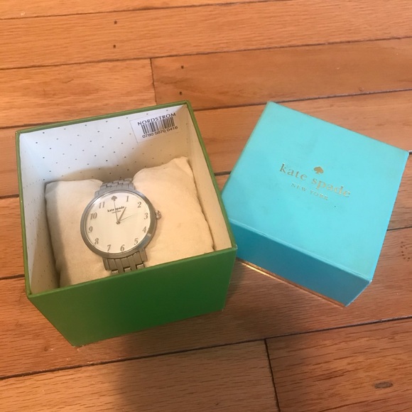 kate spade | Accessories | Kate Spade Pearl Face Silver Watch | Poshmark